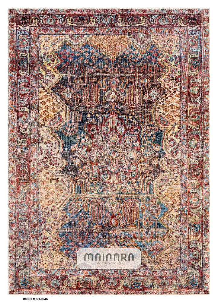 Karpet lantai motif tradisional vintage cantik dan elegant – Mainara ...